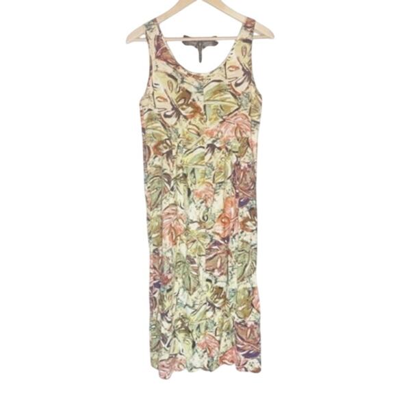 Jams World | Dresses | Jams World Midi Dress Women M Tropical Leaf ...